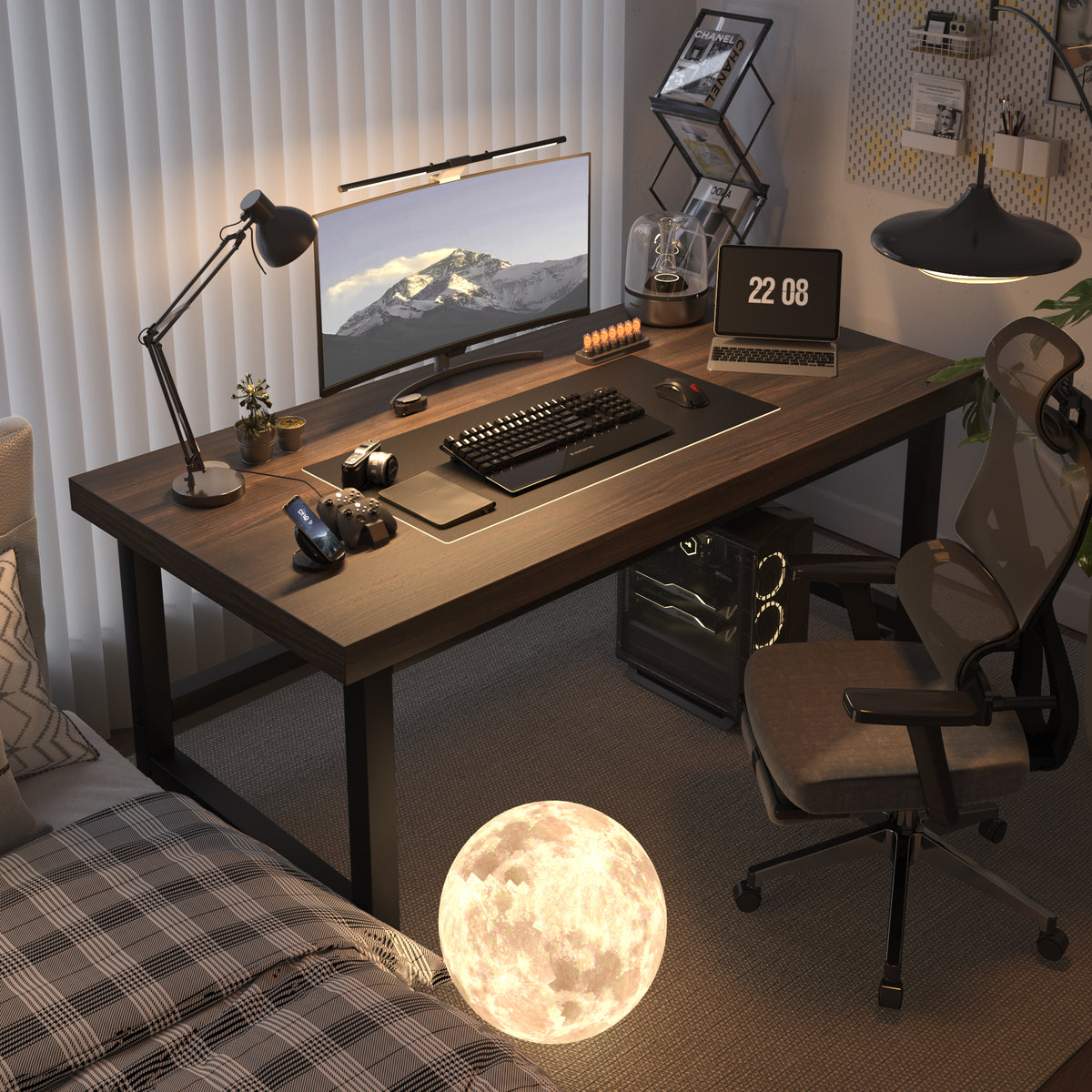 Simple Wooden Computer Table Study Desk – Yowos