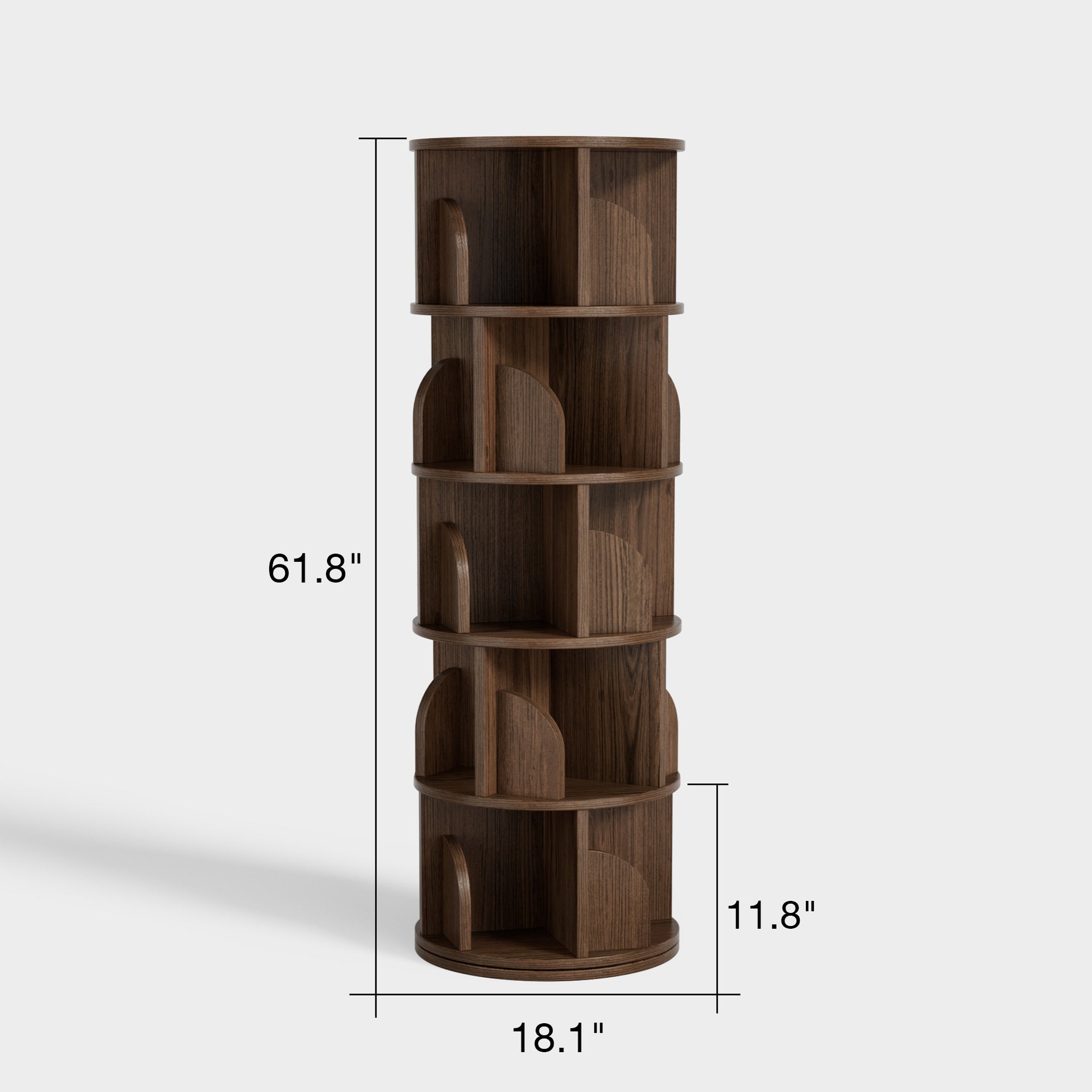 Rotating Bookshelf 360 Degree Storage Rack – Yowos