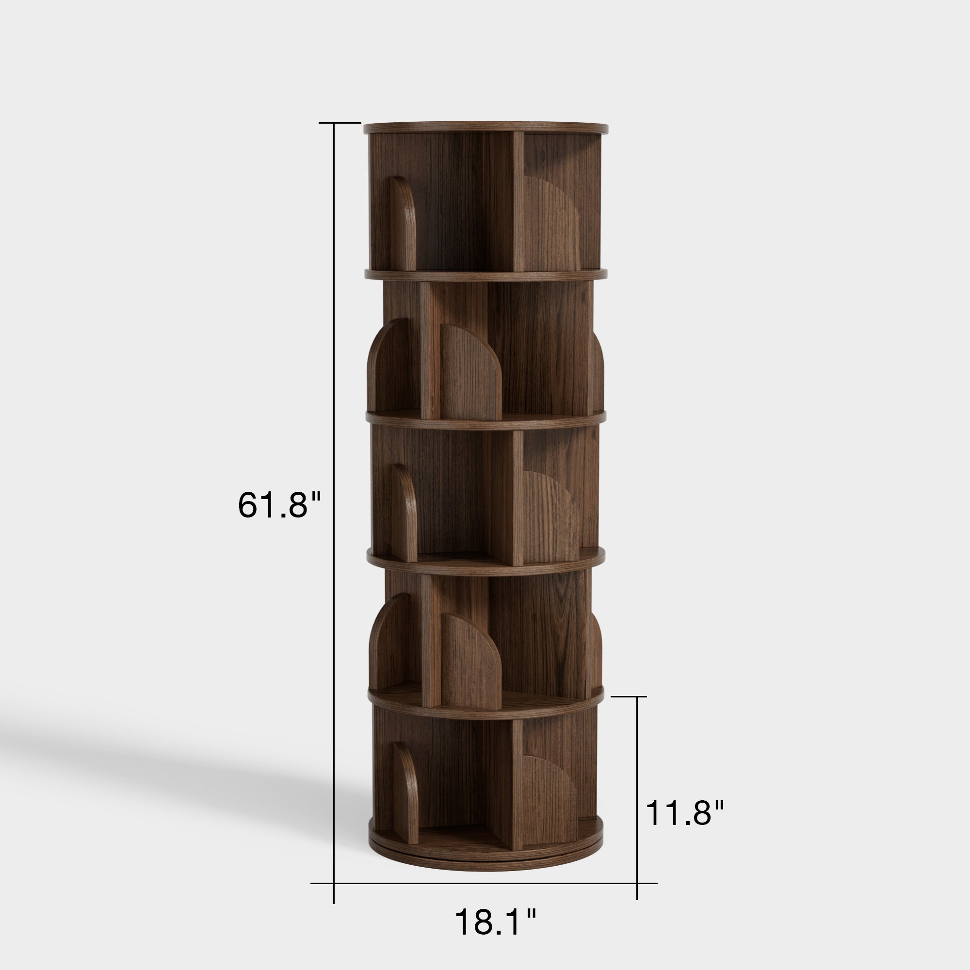 Rotating Bookshelf 360 Degree Storage Rack – Yowos