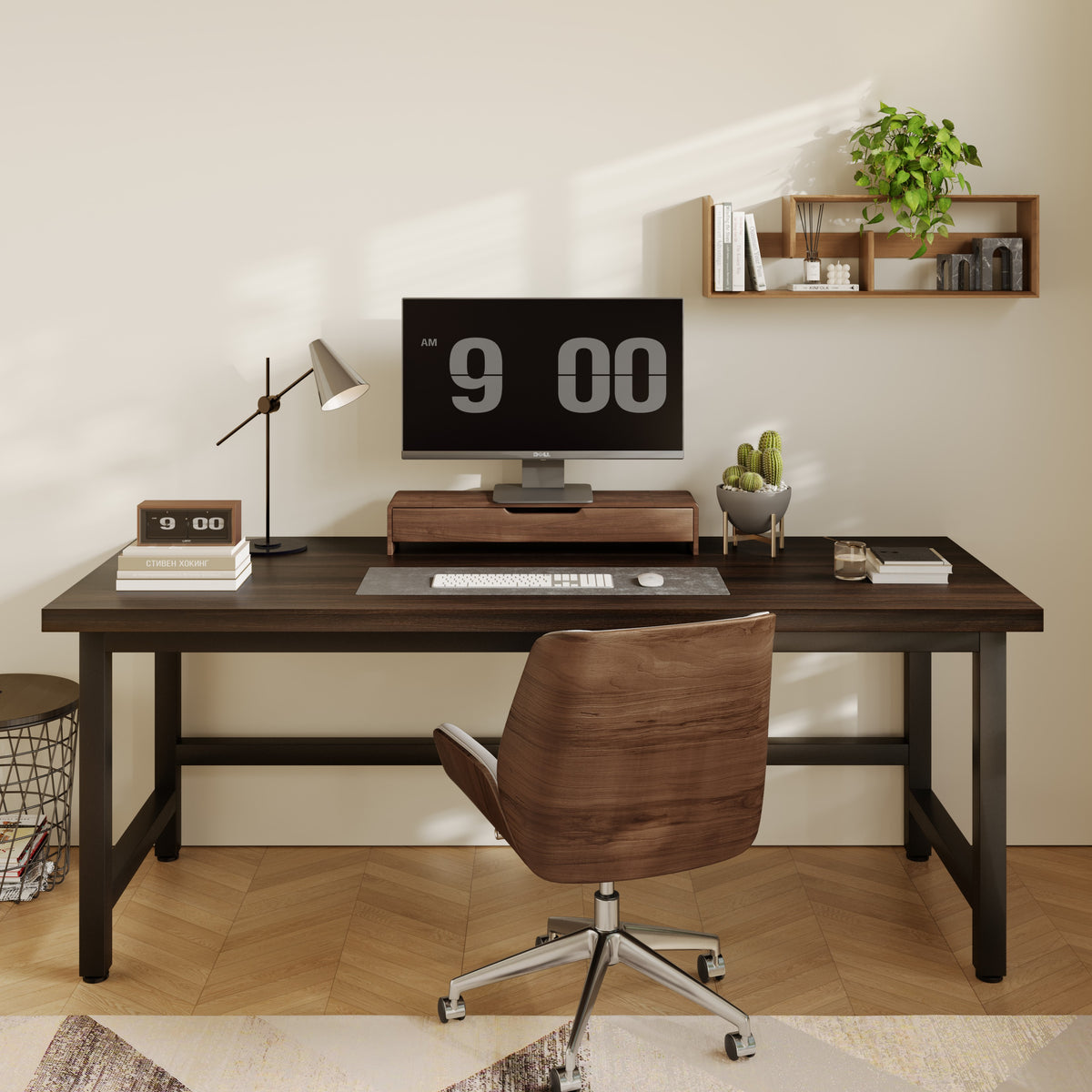Simple Wooden Computer Table Study Desk – Yowos